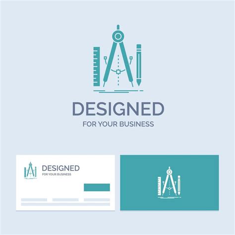 Build Design Geometry Math Tool Business Logo Glyph Icon Symbol For Your Business Turquoise