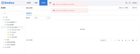 [bug]数据集，查看sql数据集超时 · issue 82 · dataease dataease · github