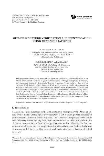 Offline Signature Verification And Identification Using ResearchGate
