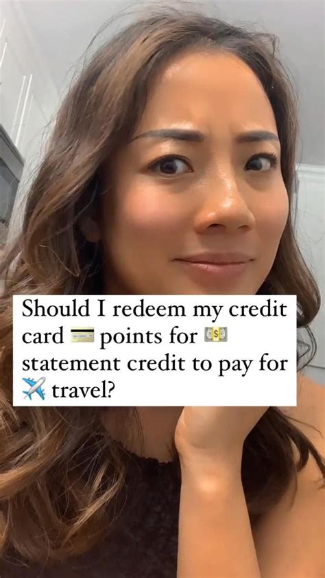 Should I Redeem My Credit Card Points For Statement Credit To Pay For