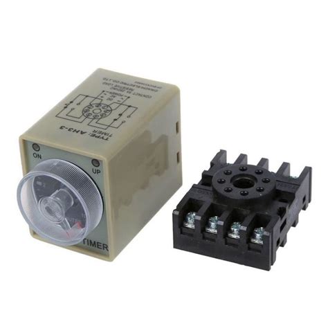 AH3-3 Relay Timer รีเลย์ ไทม์เมอร์ หน่วงเวลา พร้อมฐาน | Lazada.co.th