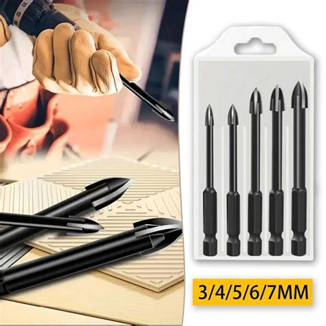 Jual 5 Pcs Mata Bor Beton Set Mata Bor Besi Kaca Granit Keramik Mata Bor Tembok Universal