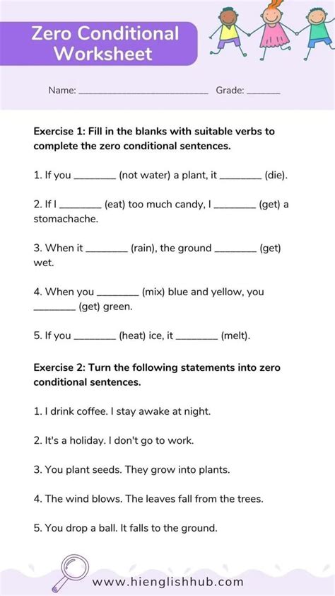 Zero Conditional Sentences Definition Structure And Free Worksheet Hi English Hub