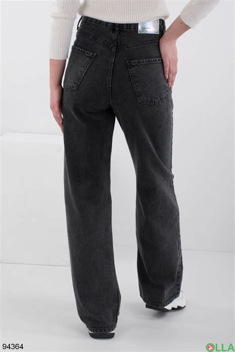 Женские серые джинсы клёш И 4377 1 купить недорого в интернет магазине Olla Украина