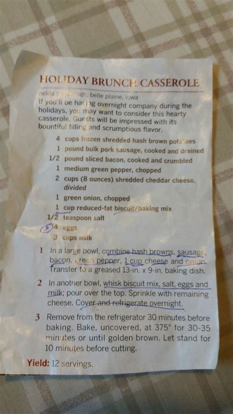 Holiday Brunch Casserole