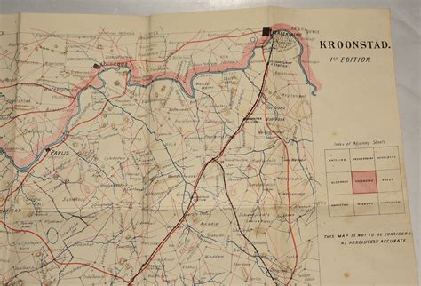 Kroonstad Imperial Map Of South Africa Compiled For Field Intelligence Department By WOOD