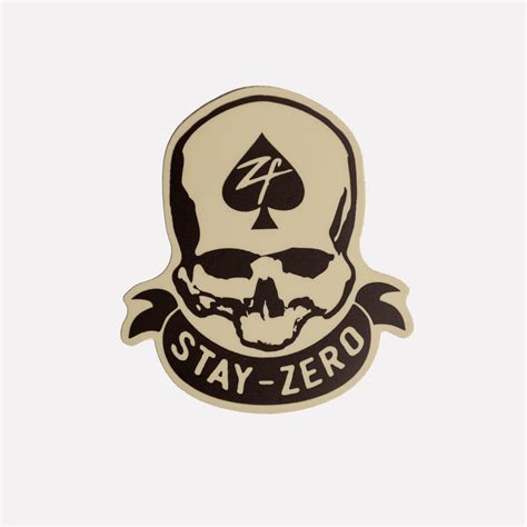 Stay Zero Skull Sticker Zero Foxtrot