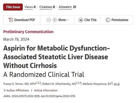 지방간 환자 매일 아스피린 한알씩 먹었더니…깜짝 결과