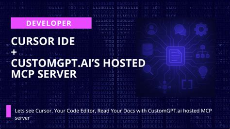 Let Cursor Your Code Editor Read Your Docs With Customgptais Hosted Mcp Server Customgpt