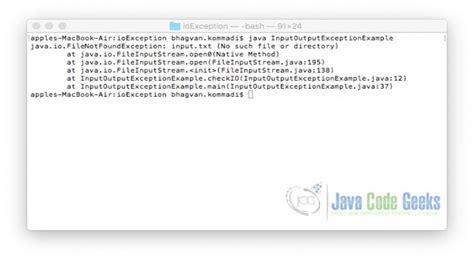 How To Solve Ioexception Examples Java Code Geeks 2025