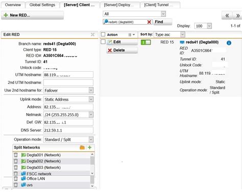 Problem With IP Telephony Via RED In Standard Split Mode Remote Ethernet Device RED UTM