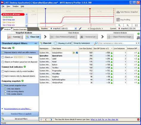 Profiling The Memory Usage Of A Net Application With Ants Memory