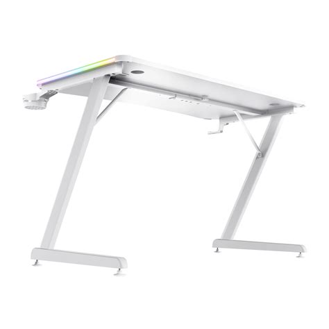 Trust Gxt709w Luminus Rgb Desk White Nordic Game Supply
