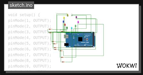 első program Wokwi ESP32 STM32 Arduino Simulator