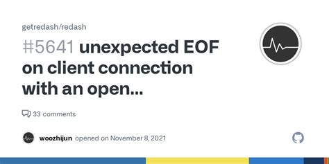 Unexpected Eof On Client Connection With An Open Transaction · Issue