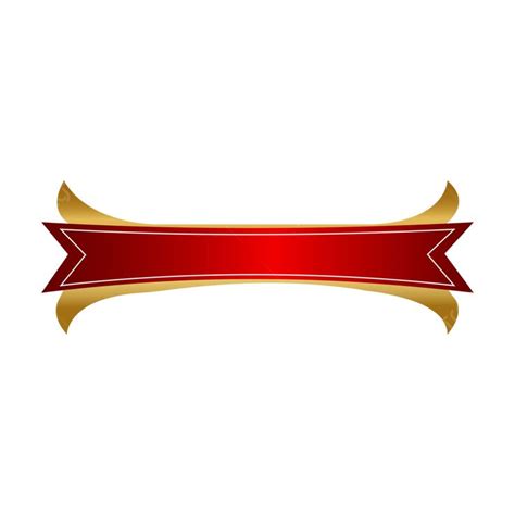 Ribbon Curved Stripe Banner Illustration Vector Ribbon Curved Stripe