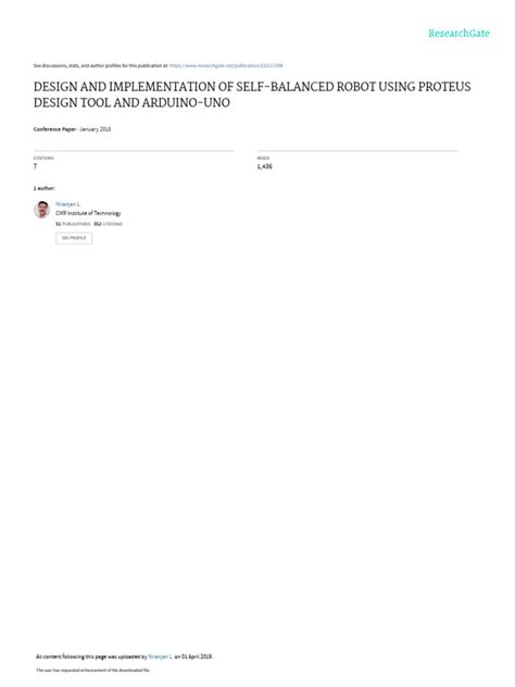 Design And Implementation Of Self Balanced Robot Using Proteus Design