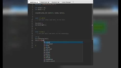 Tutorial Pemrograman Arduino Membuat Running Text Lcd I2c Dengan Simulator Online Wokwi Youtube