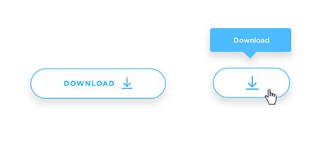 Web And Mobile Ui Design Button States In Justinmind On Behance