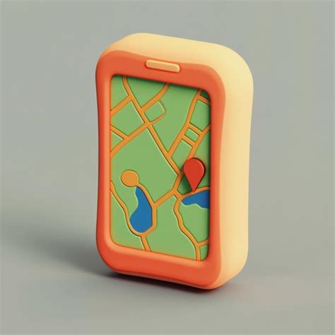 3d Gps Device Icon Navigation And Location Tool Illustration Logo Premium Ai Generated Image