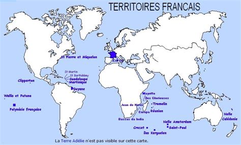 Carte Du Monde Français