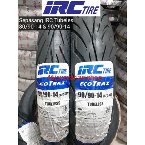 Jual Paket Ban Luar Tubles Irc Nr96 Ecotrax Ring 14 Ukuran 8090 14 And 9090 14 Tubles Free
