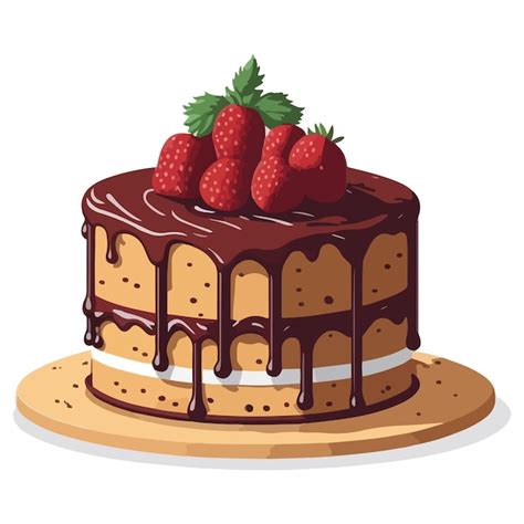 Premium Vector Cake Vector On White Background