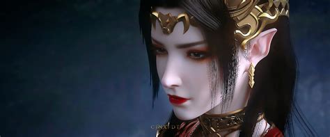 高清全面屏壁纸斗破苍穹美杜莎女王彩鳞国漫 哔哩哔哩