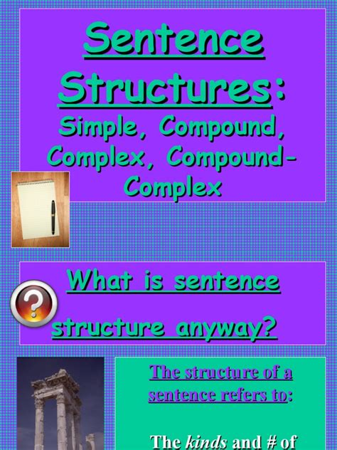 Understanding Sentence Structures Simple Compound Complex And