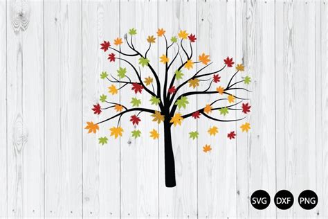Fall Tree Leaves SVG Fall SVG Fall Tree SVG Autumn Tree