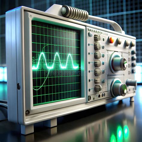 A Digital Oscilloscope Showcasing Various Waveforms In Action Demonstrating Its Ability To