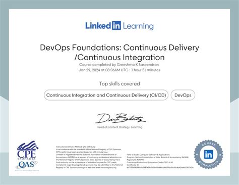 Just Finished Devops Foundations Continuous Deliverycontinuous