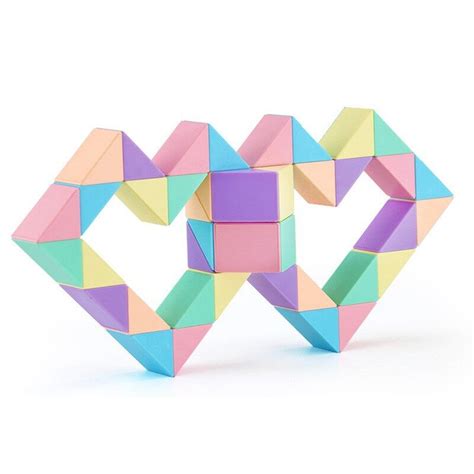 24 36 48 60 72ส่วนเมจิกกฎงูก้อน M Acaron สีหลากหลายพับสเตอริโอเด็กปริศนาของเล่น Rc Toys Mall