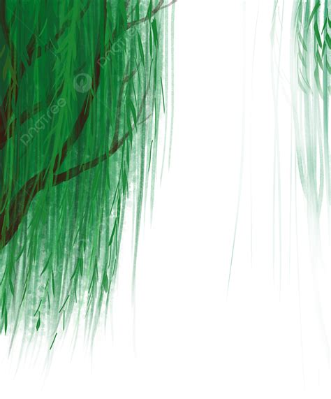 봄 고리 버들 버드 나무 잎 수채화 봄 버들가지 버드 나무 잎 Png 일러스트 및 Psd 이미지 무료 다운로드 Pngtree