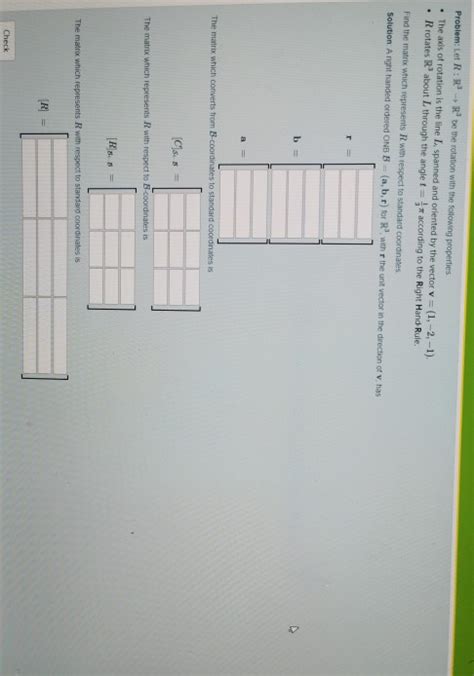 Solved Problem Let R R R Be The Rotation With The Following Chegg