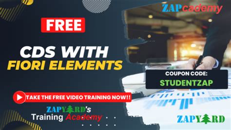Cds With Fiori Elements Using Sap Webide