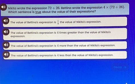 Nikita Wrote The Expression 72 26 Bettina StudyX