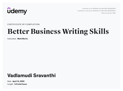 Sravanthi Vadlamudi On Linkedin Udemy Course Completion Certificate