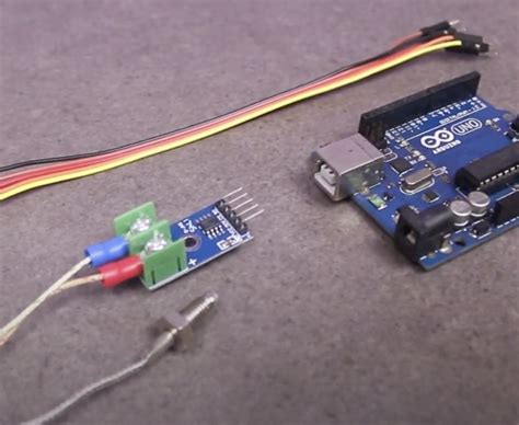Temperature Sensor With Arduino K Type Thermocouple Sensor Max6675