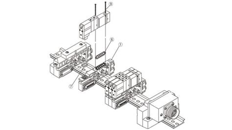 Sv1000 50 4a C6 Smc Sv1000 Series Manifold Assembly Rs