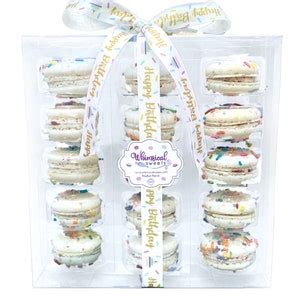 Happy Birthday Macarons Funfetti Kosher And Gluten Free Raspberry