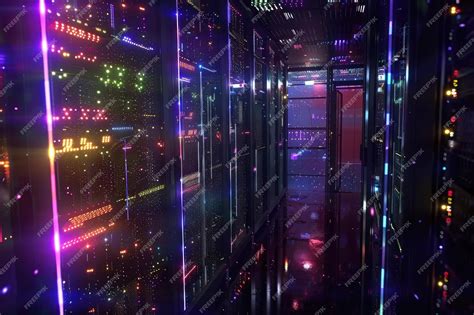 Premium Photo Supercomputer Clusters In The Room Data Center Data Center Data Center