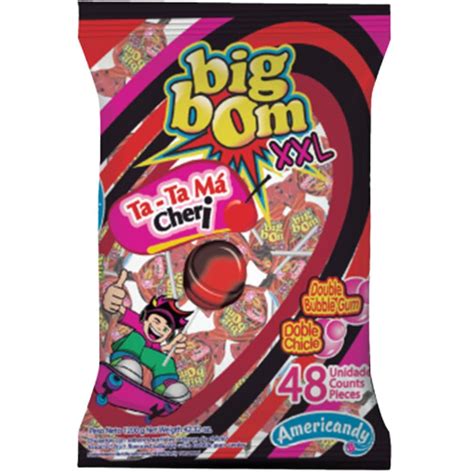 Big Bom Lollies Ta Ta Ma Cheri Xxl Double Bubblegum 48s Superb Hyper