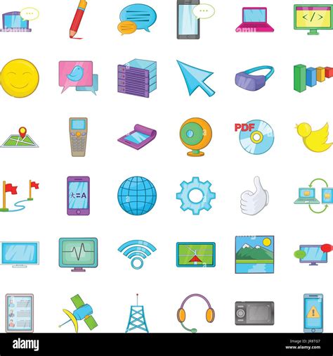 Computer Mouse Icons Set Cartoon Style Stock Vector Image Art Alamy