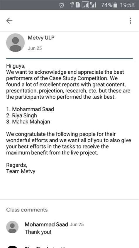 mohammad saad on linkedin metatmetvy internship learningexperience liveproject opportunity