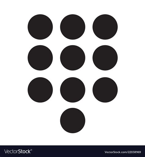 Keypad Icon Design Royalty Free Vector Image Vectorstock