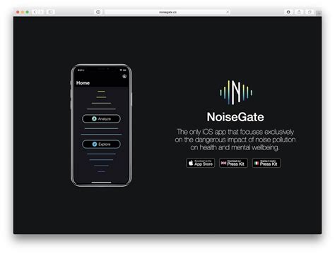 Noise Pollution Made Visible NoiseGate IOS App