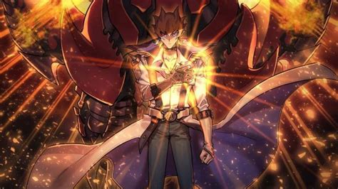 Download Jack Atlas Riding His Duel Runner In Action Wallpaper