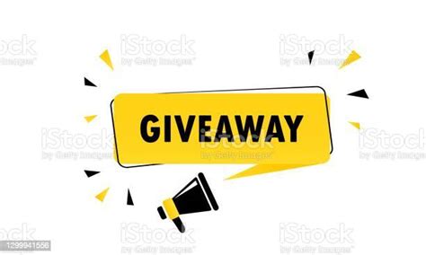 경품 연설 거품 배너와 메가 폰 스피커 비즈니스 마케팅 및 광고에 사용할 수 있습니다 벡터 Eps 10 흰색 배경에 격리 증정품에 대한 스톡 벡터 아트 및 기타 이미지