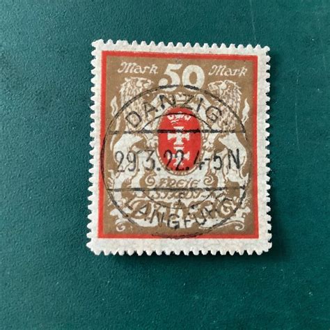 Danzig 1922 50 Mark State Coat Of Arms Centered And Catawiki
